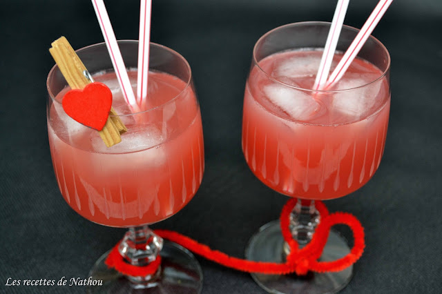 Ma cuisine au fil de mes idées...: Cocktail rouge passion "Saint-Valentin"