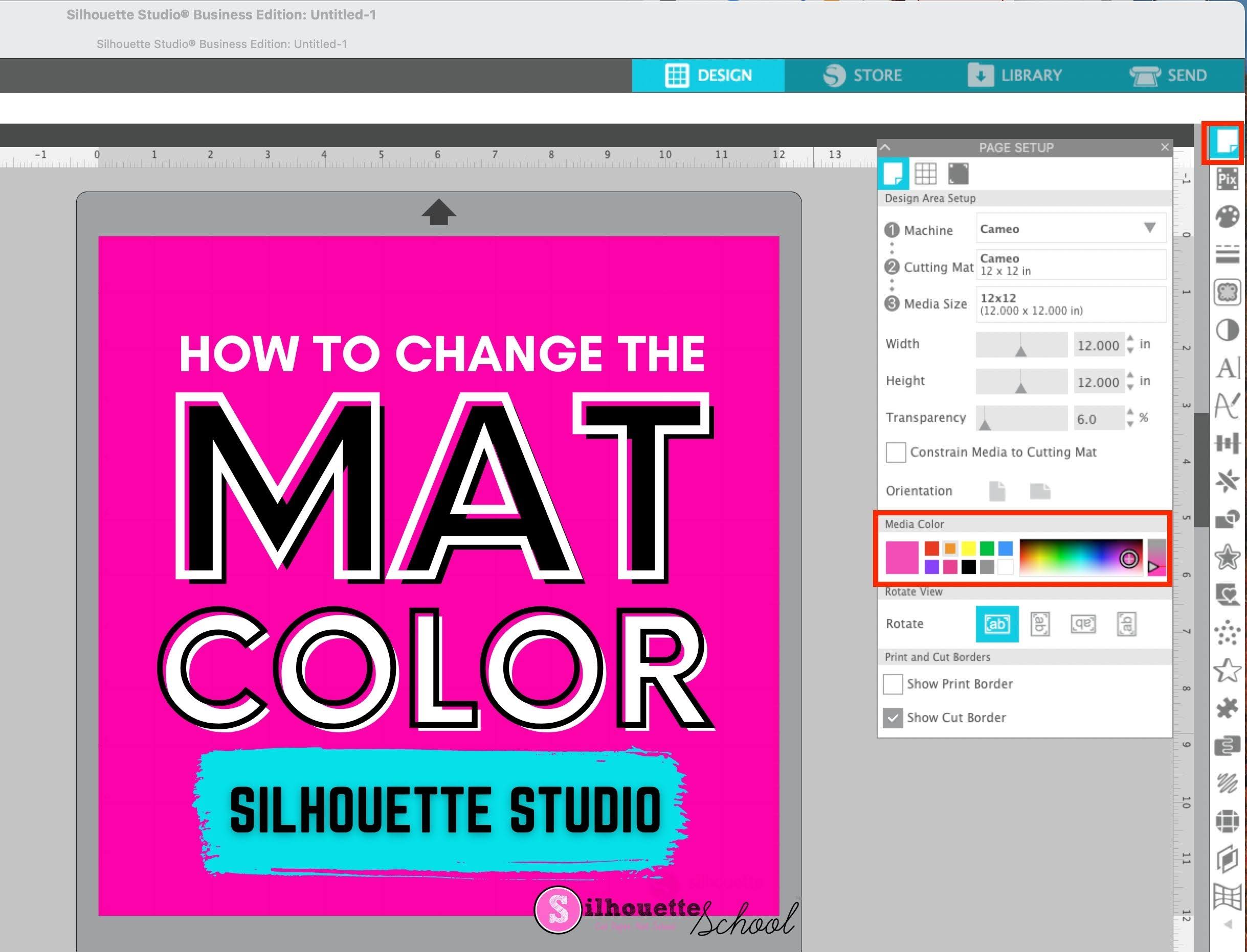 How to Change Background Color Silhouette Studio (New in V4.4 ...