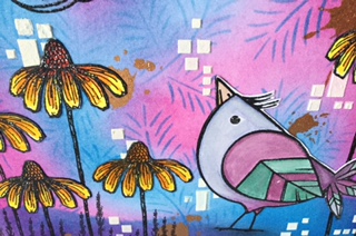 Welcome to Lisa.B.Designs : Hobby Art Funky Bird & Funky Flowers with ...