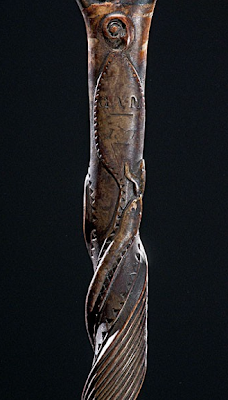 Anonymous Works: Circa 1841 Tonawanda Seneca False Face Staff