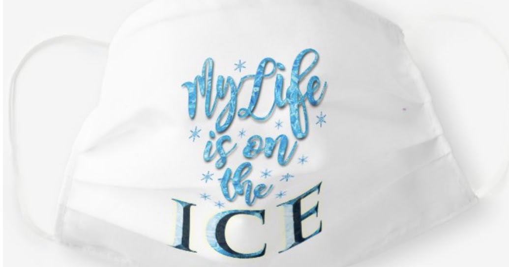 Figure Skating Ice Skater Face Covering Mask - Ice Art Figure Skating ...