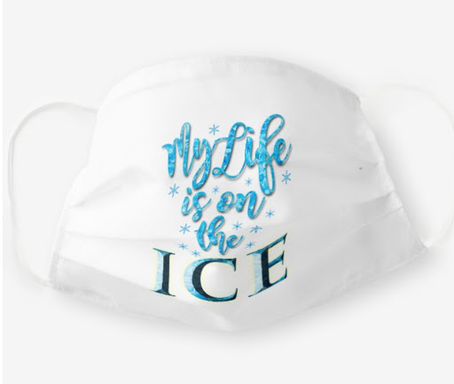 Figure Skating Ice Skater Face Covering Mask - Ice Art Figure Skating ...