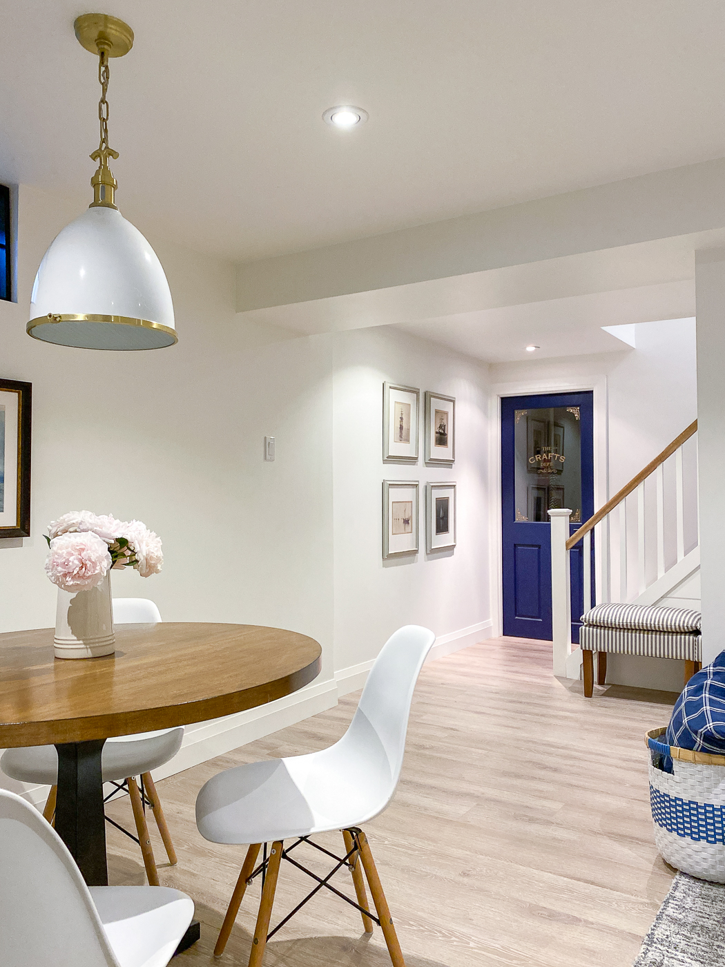 A Bright and Neutral Basement One Year Later - Rambling Renovators