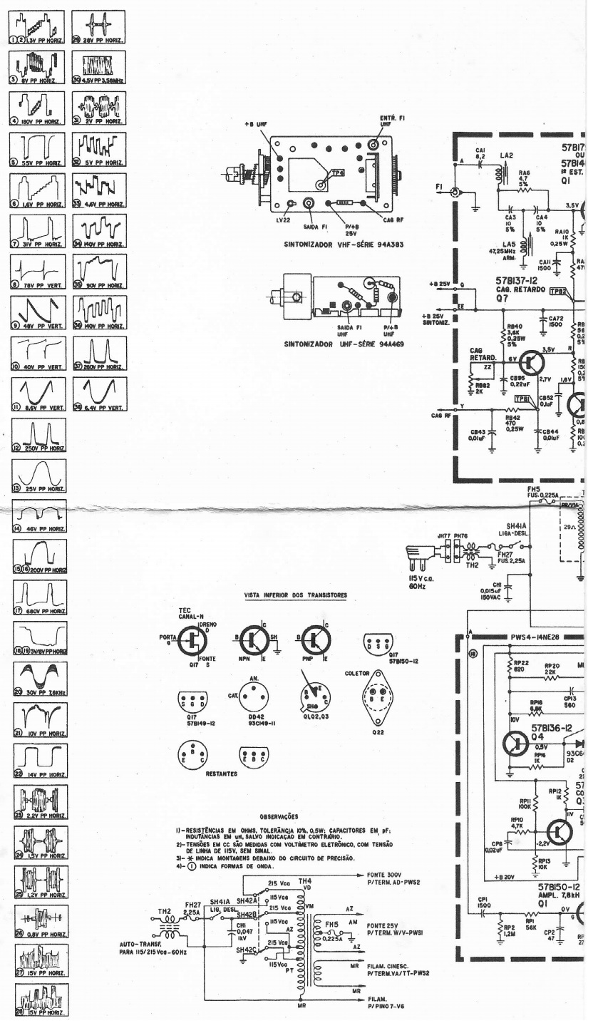 Schematic Diagrams: Admiral Color TV schematic (Vintage TV)-Chassis K10 ...