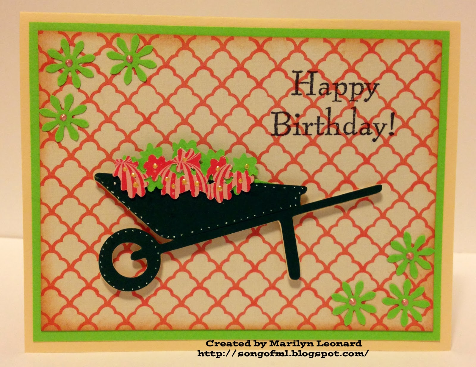 ~ Marilyn's Crafts ~: Wheel Barrel of Flowers