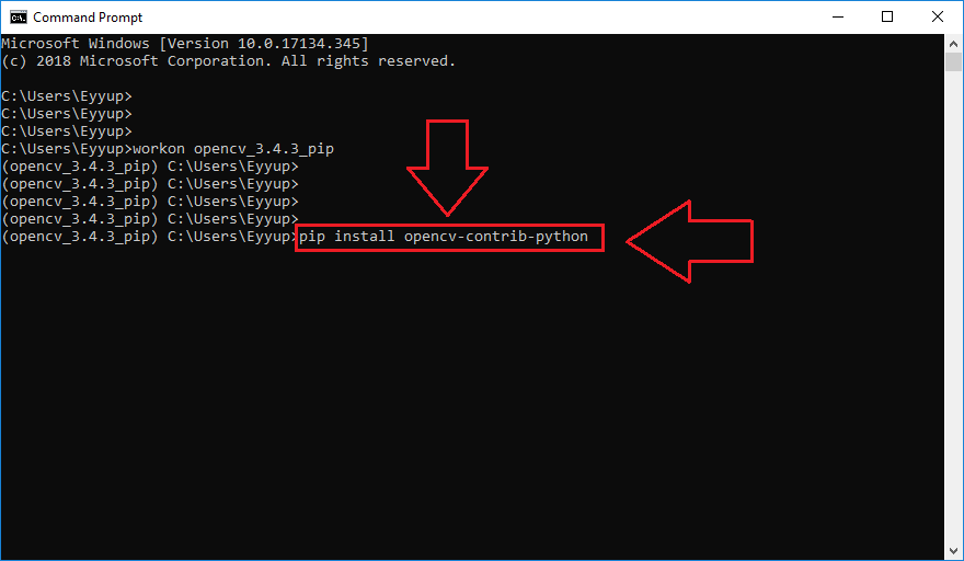 Install Opencv Python Pip In Windows
