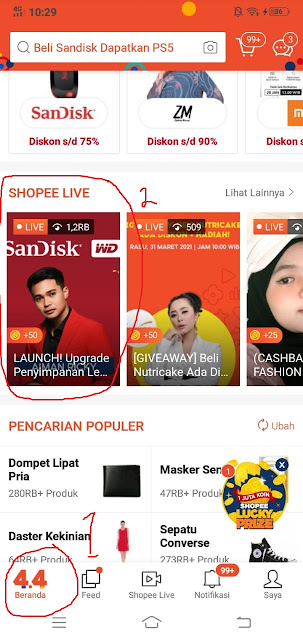 Tutorial di Shopee: Live Streaming