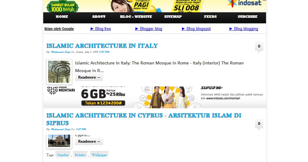 One Column Seo Friendly Blogger Template | Habib Blog
