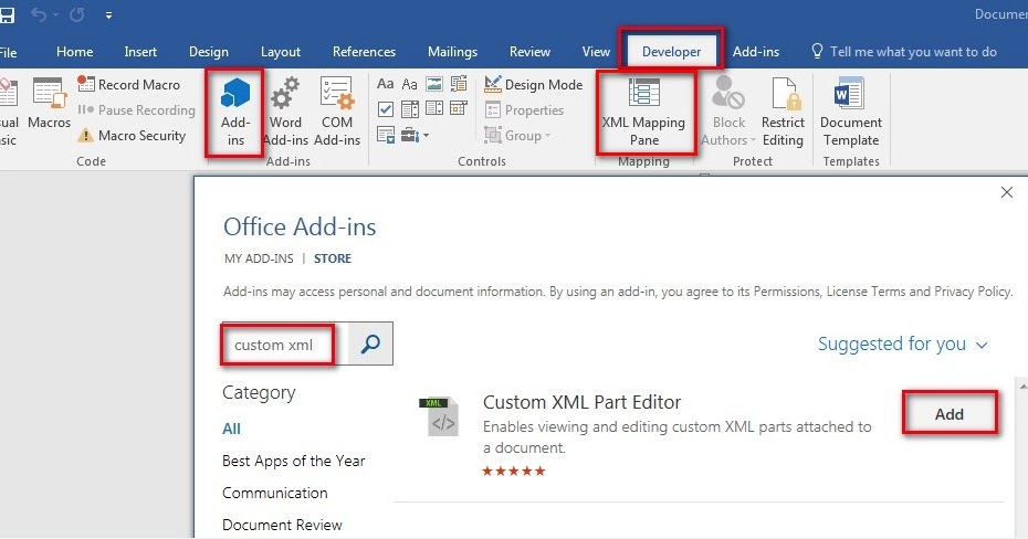 Sap Abap Central Openxml In Word Processing Custom Xml Part Mapping Flat Data