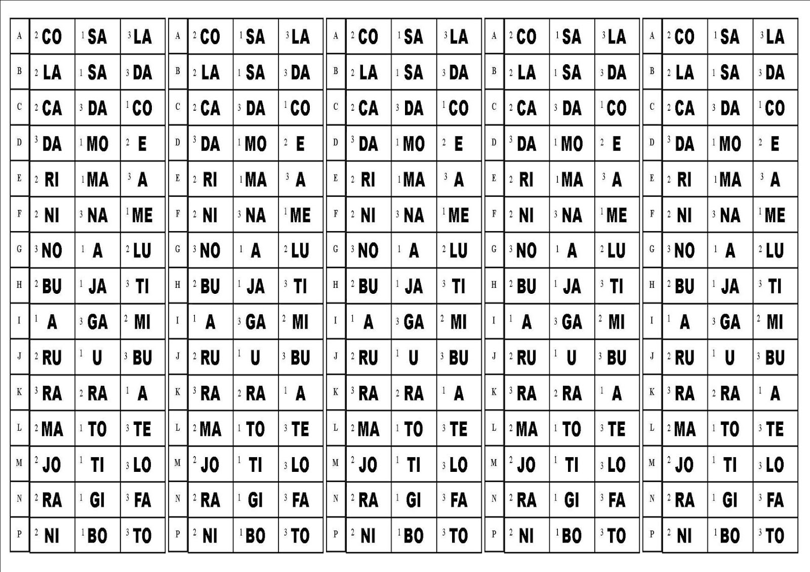 Profª Gr@ç@: Sílabas Embaralhadas