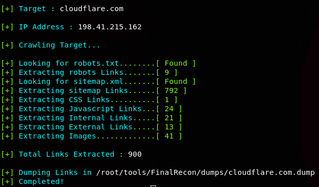Finalrecon Osint Tool For All In One Web Reconnaissance