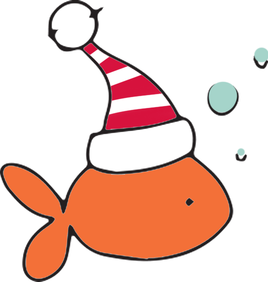 Too Cute Christmas Fishes