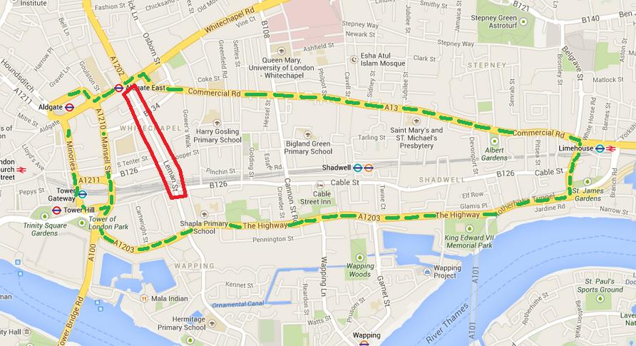 The Ranty Highwayman: CS2 At Aldgate East - Just One Junction.....