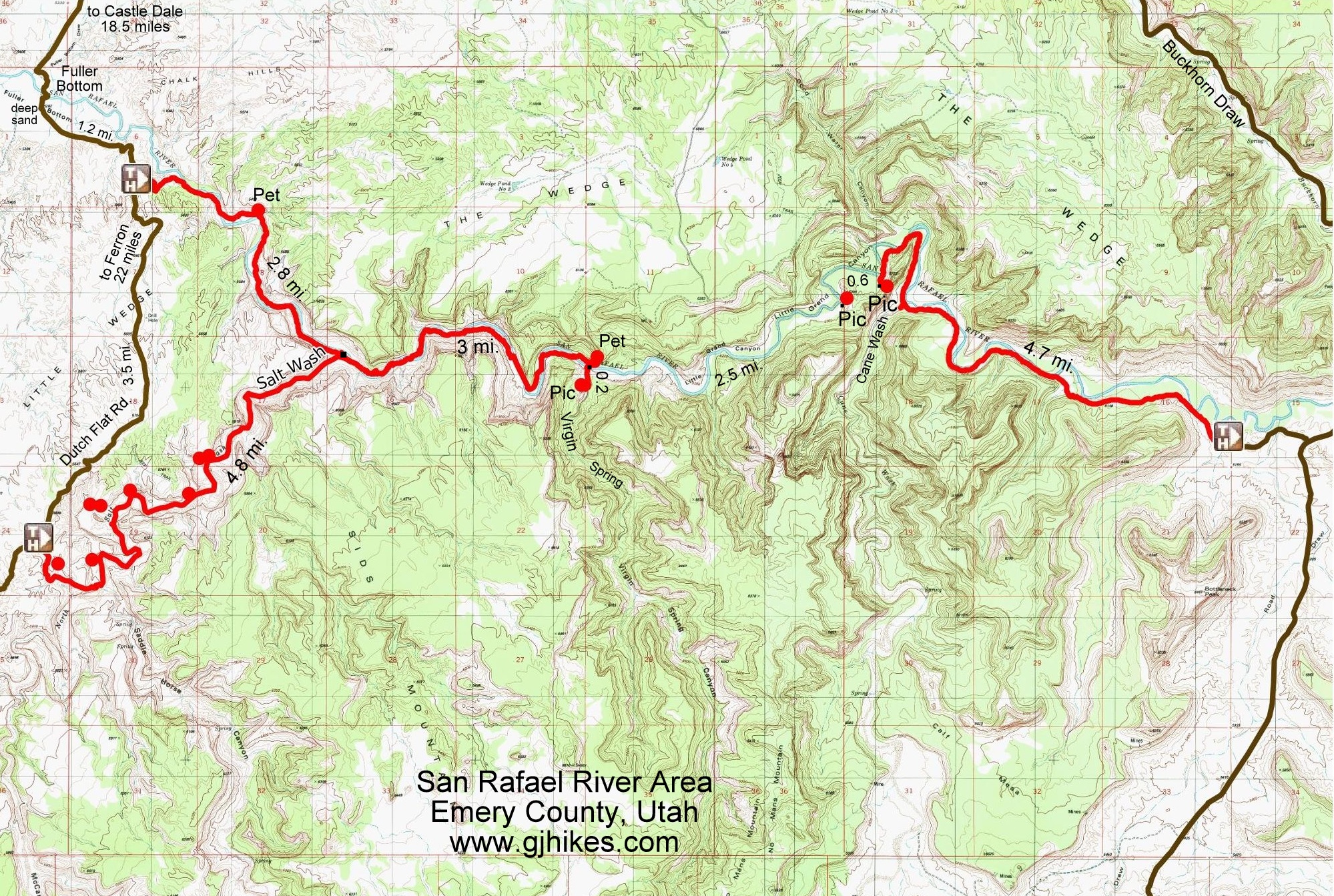 gjhikes.com: Virgin Spring Canyon