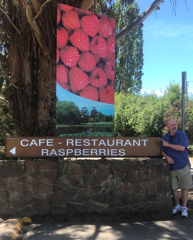 The Bald Critic: Christmas Hills Raspberry Farm Café. Raspberry ...