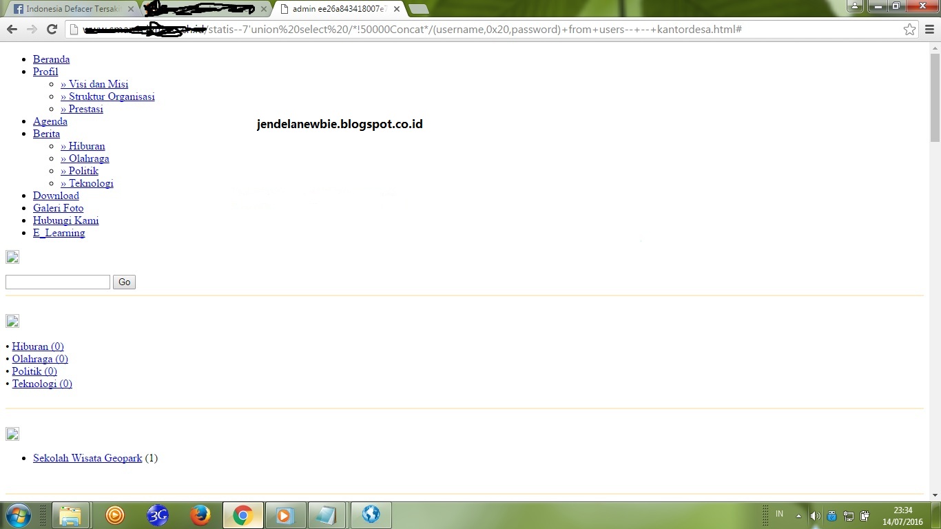 Newbie: Deface Menggunakan SQL Lokomedia