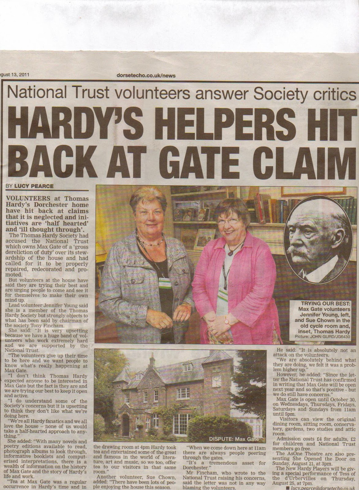 Corfu Blues and Global Views: Max Gate, The National Trust and Hardy's ...