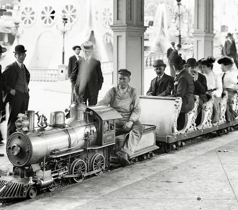 Just A Car Guy: Miniature railway, Coney Island, c.1905. The mini ...