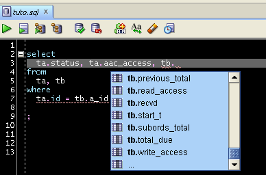 My Tips and Tricks Repository: Utilizing SQL Developer autocomplete feature