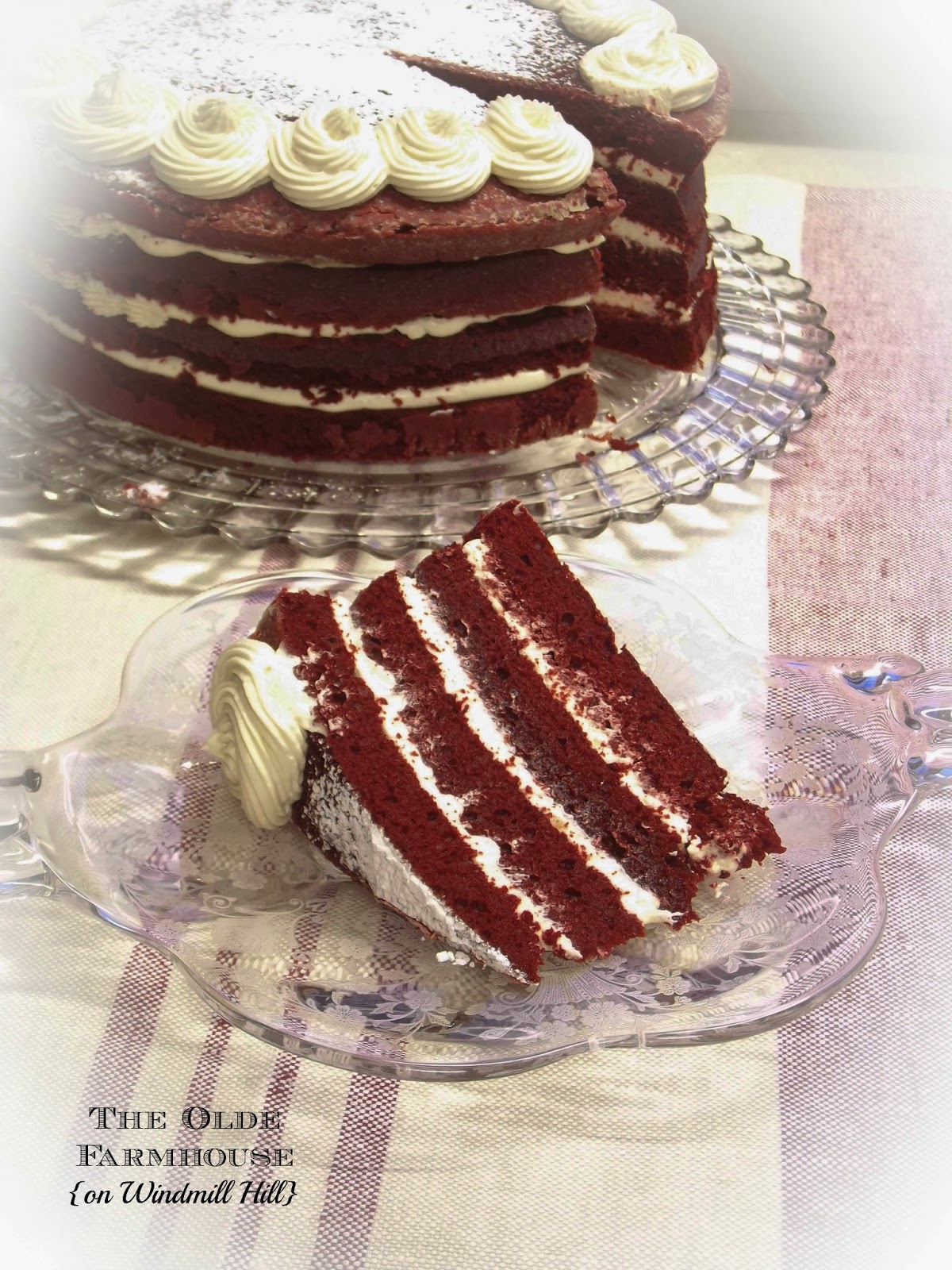 The Olde Farmhouse on Windmill Hill: EASY Red Velvet Torte