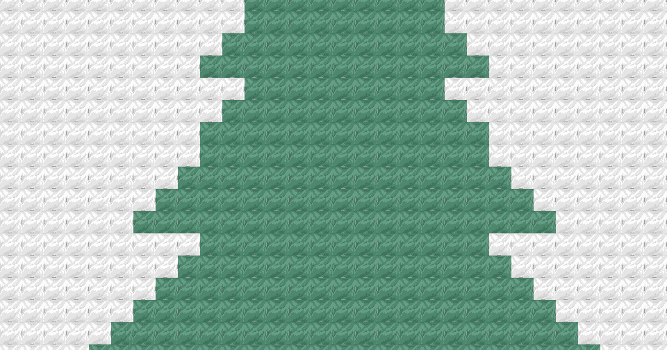 Grandma Duck Designs: Pine Tree Dishcloth Graph