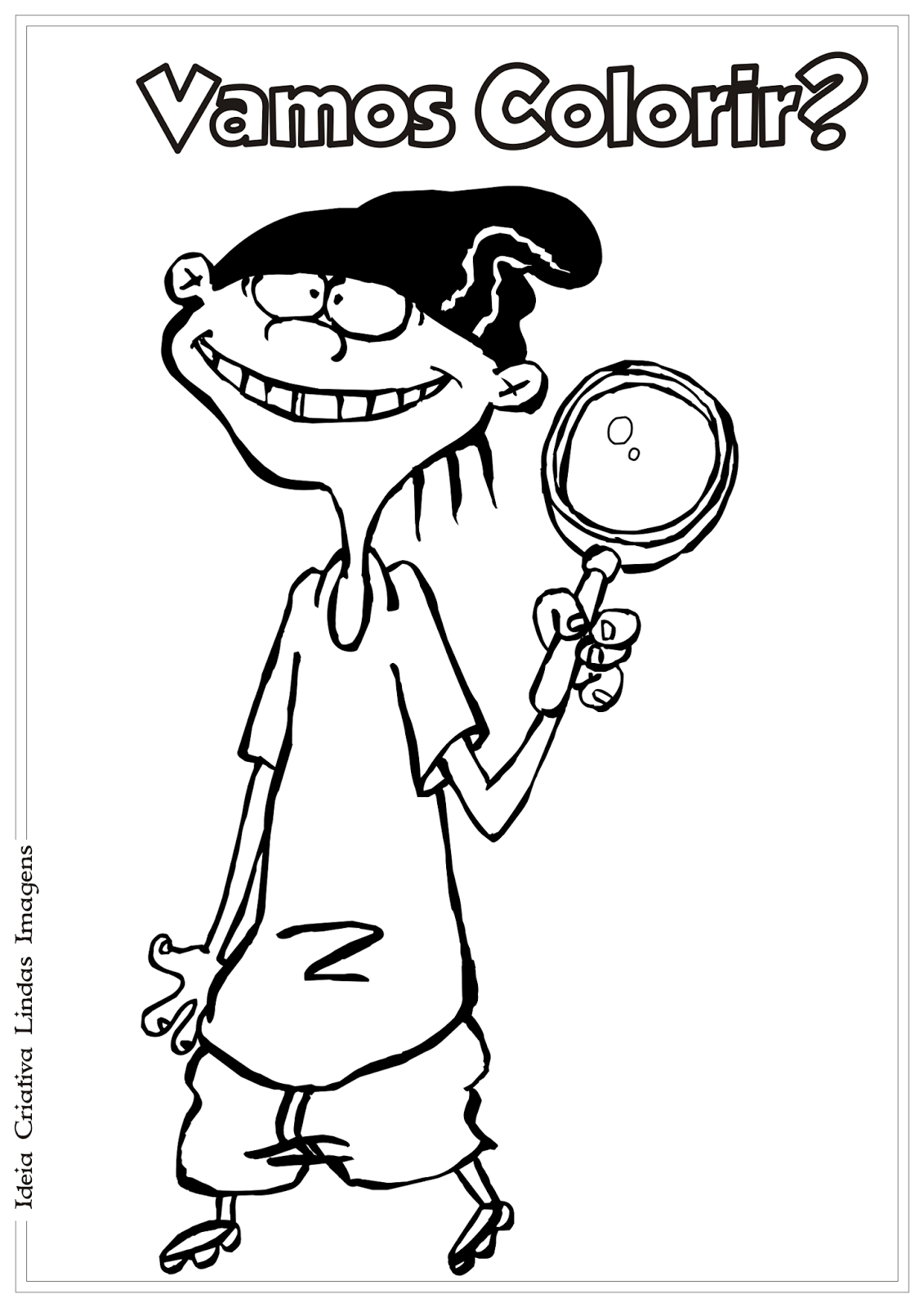 Du, Dudu e Edu desenho para colorir