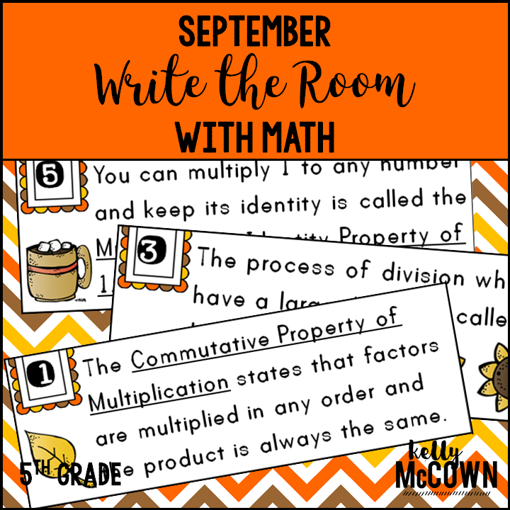 Kelly McCown: September WRITE THE ROOM with Math