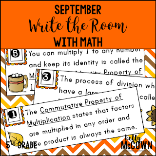 Kelly McCown: September WRITE THE ROOM with Math