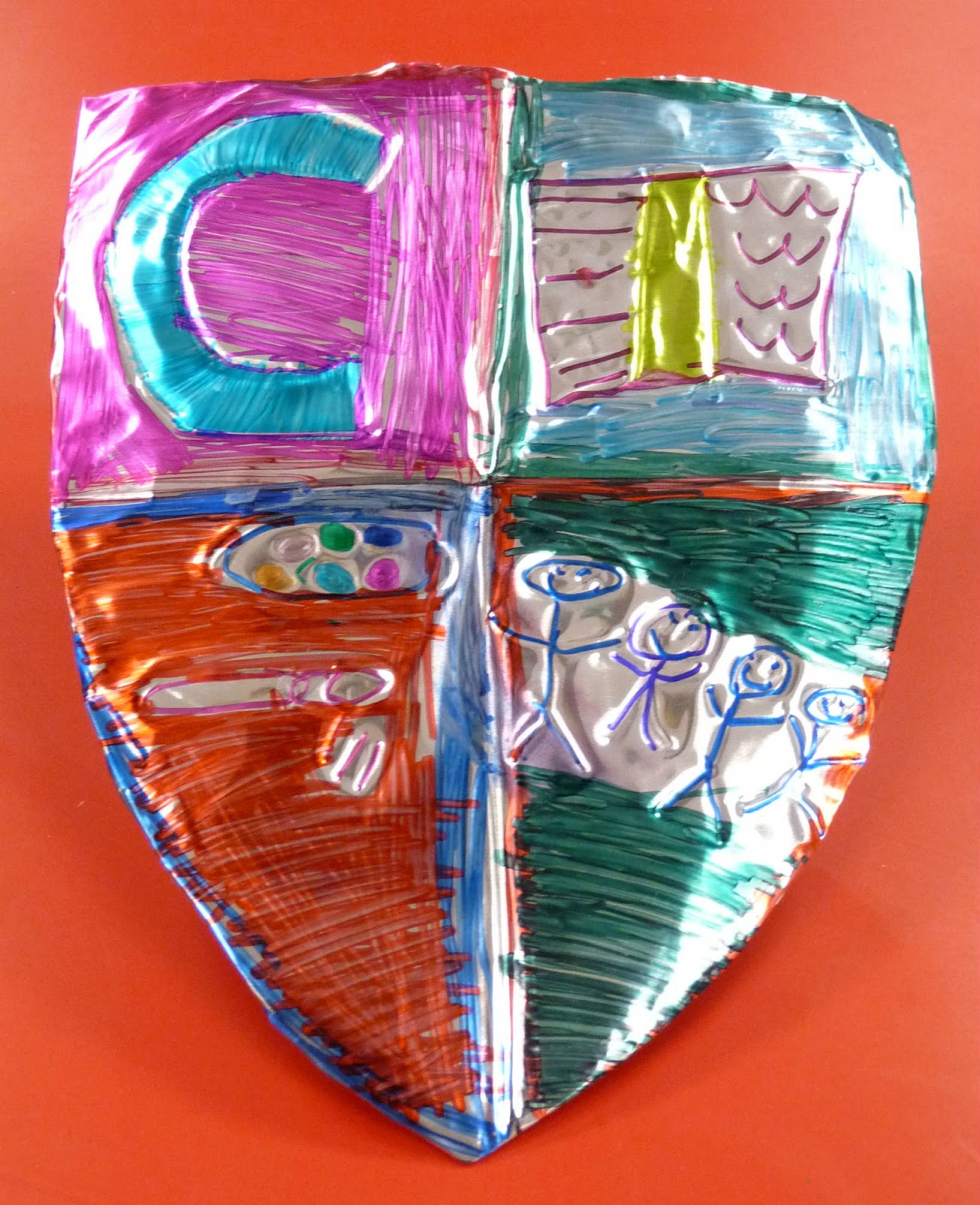 Art. Paper. Scissors. Glue!: Personal Shields