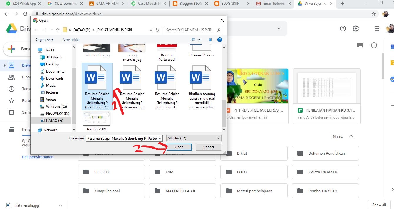 BLOG SRIIN: Tutorial aploud file word dan pdf ke dalam blog