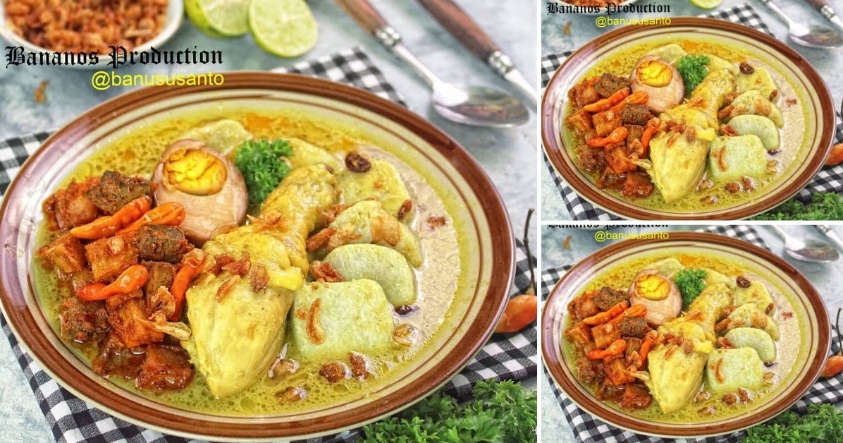 Resep Membuat Lontong Sayur Opor Ayam Komplit Menu Istimewa Untuk