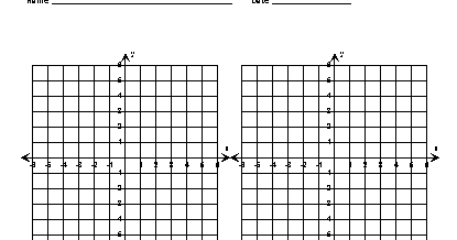 Slope Intercept: Blank Graphs