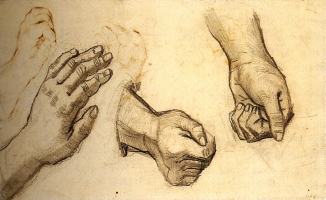 Vincent van Gogh | Study of hands | Tutt'Art@ | Pittura * Scultura ...