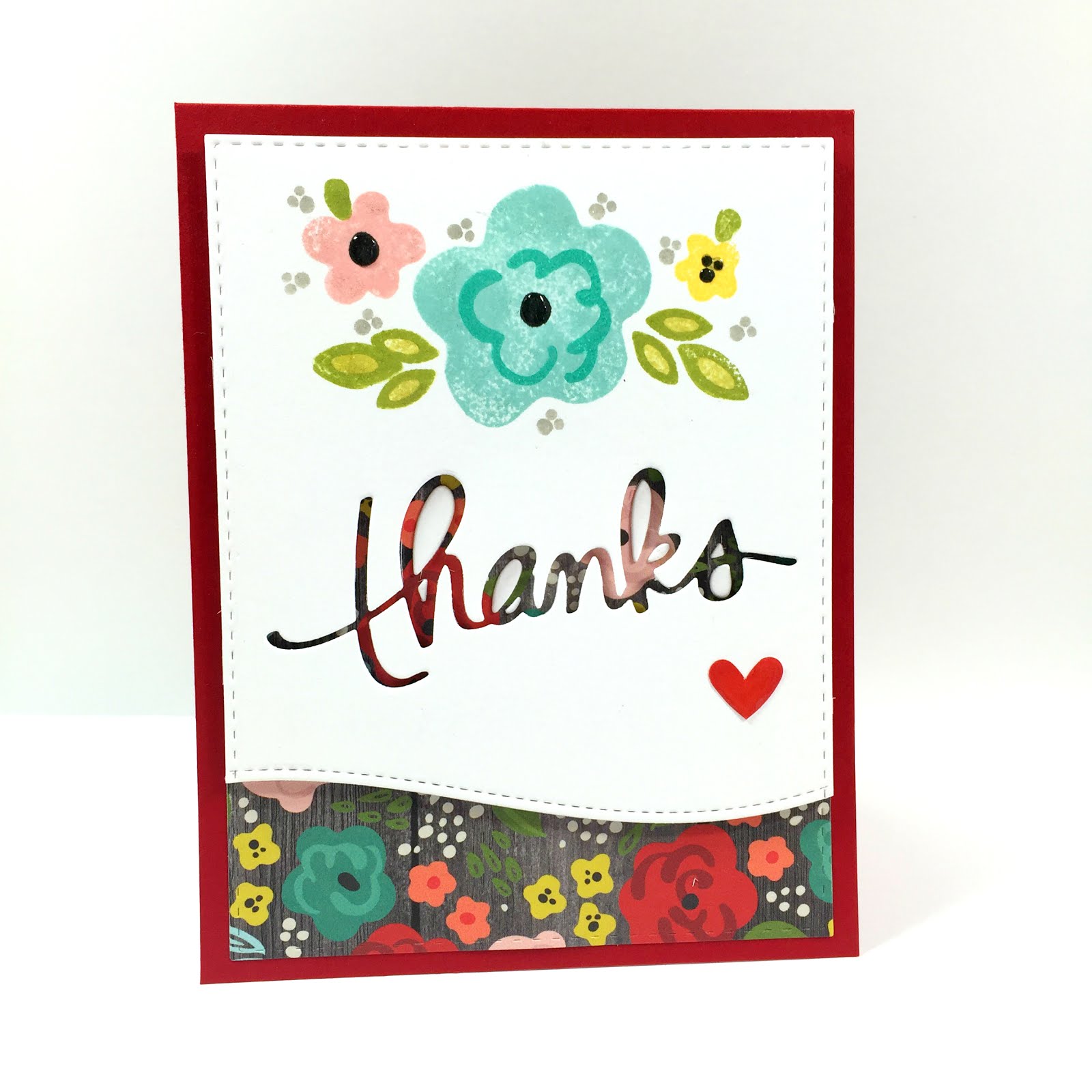 Bubblegum Paper: A Floral Thank You Card featuring the Simon Says Stamp ...
