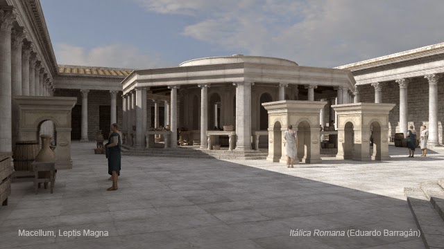 Itálica Romana: Macellum, Leptis Magna