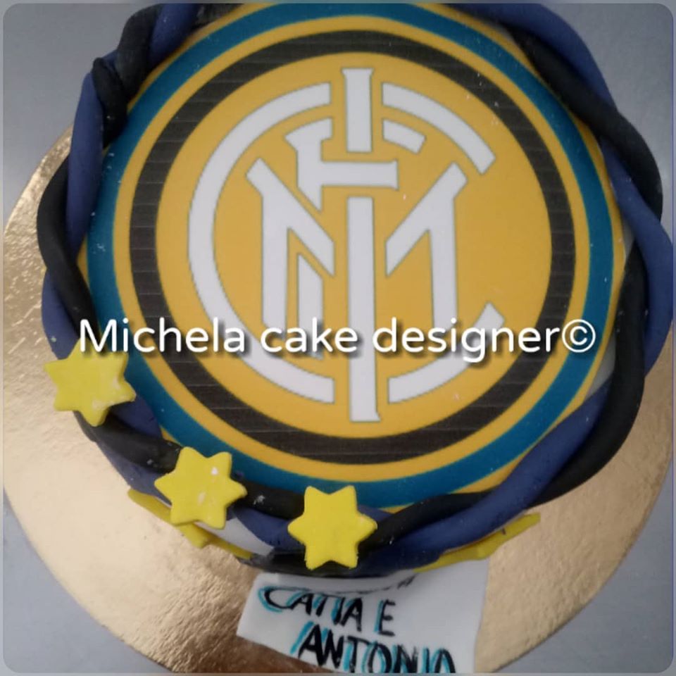 Michela Cake Designer: INTER CAKE SENZA LATTOSIO