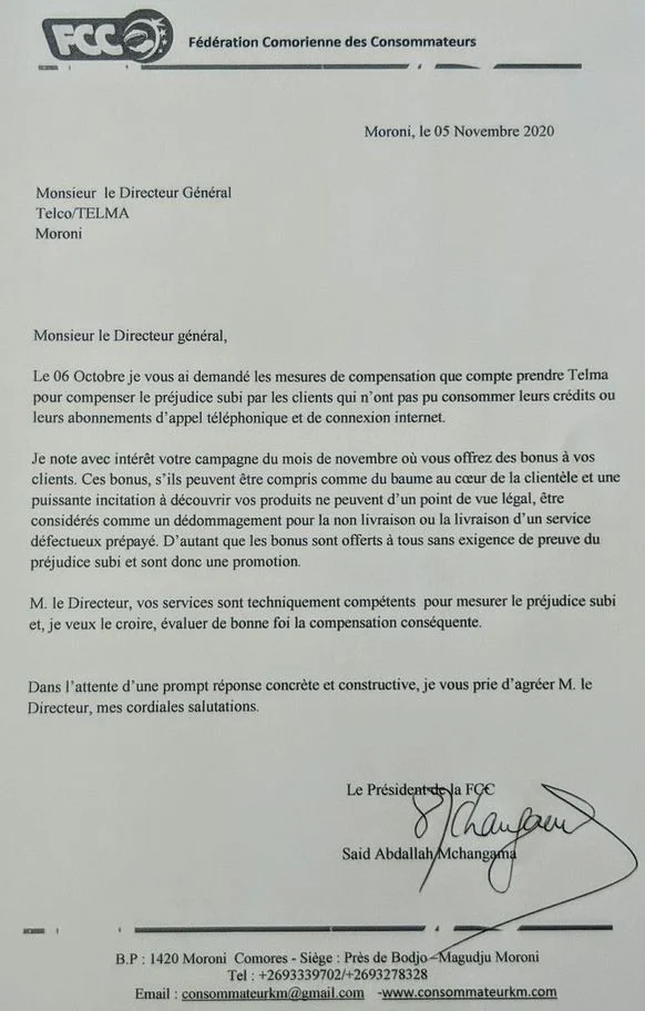 «La campagne de promotion de Telma n'est pas un dédommagement. Il faut ...