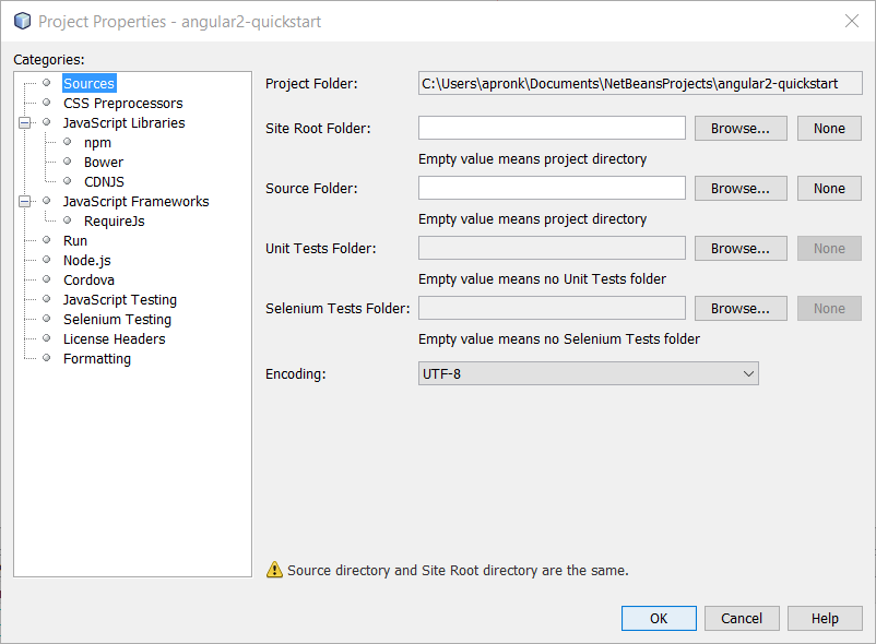 AGP how-to and tutorials: Angular 2 quickstart javascript in Netbeans 8.1