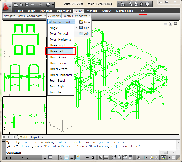 AutoCAD Site: VIEWING 3-D OBJECTS
