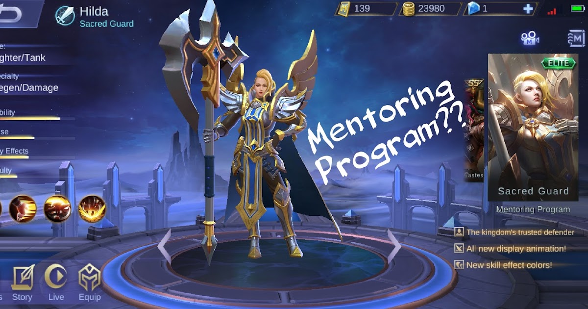 Trik Mendapatkan Skin Hilda - Sacred Guard Secara Gratis