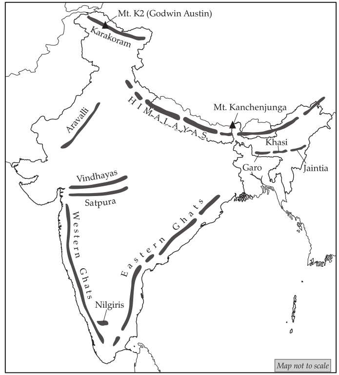 Revision Notes for Map of India Class 10 Geography ICSE