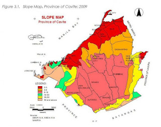 Lutong Cavite : Cavite Topografia