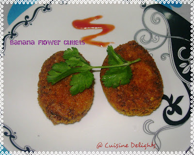 Mochar Chop (Banana Flower Croquettes / Cutlets) - Cuisine delights