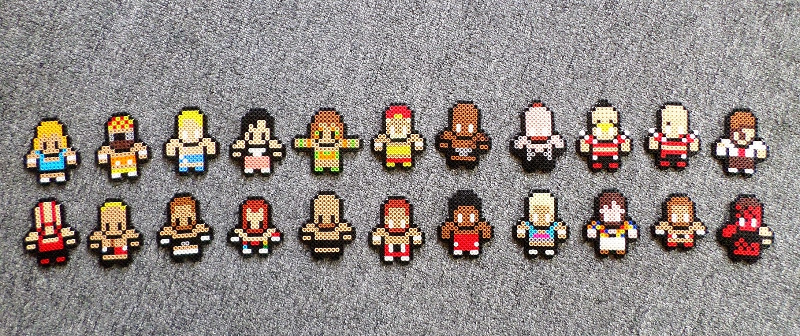 Long Black Fingers : Sami Zayn, The Rock, Undertaker WWE Perler Beads