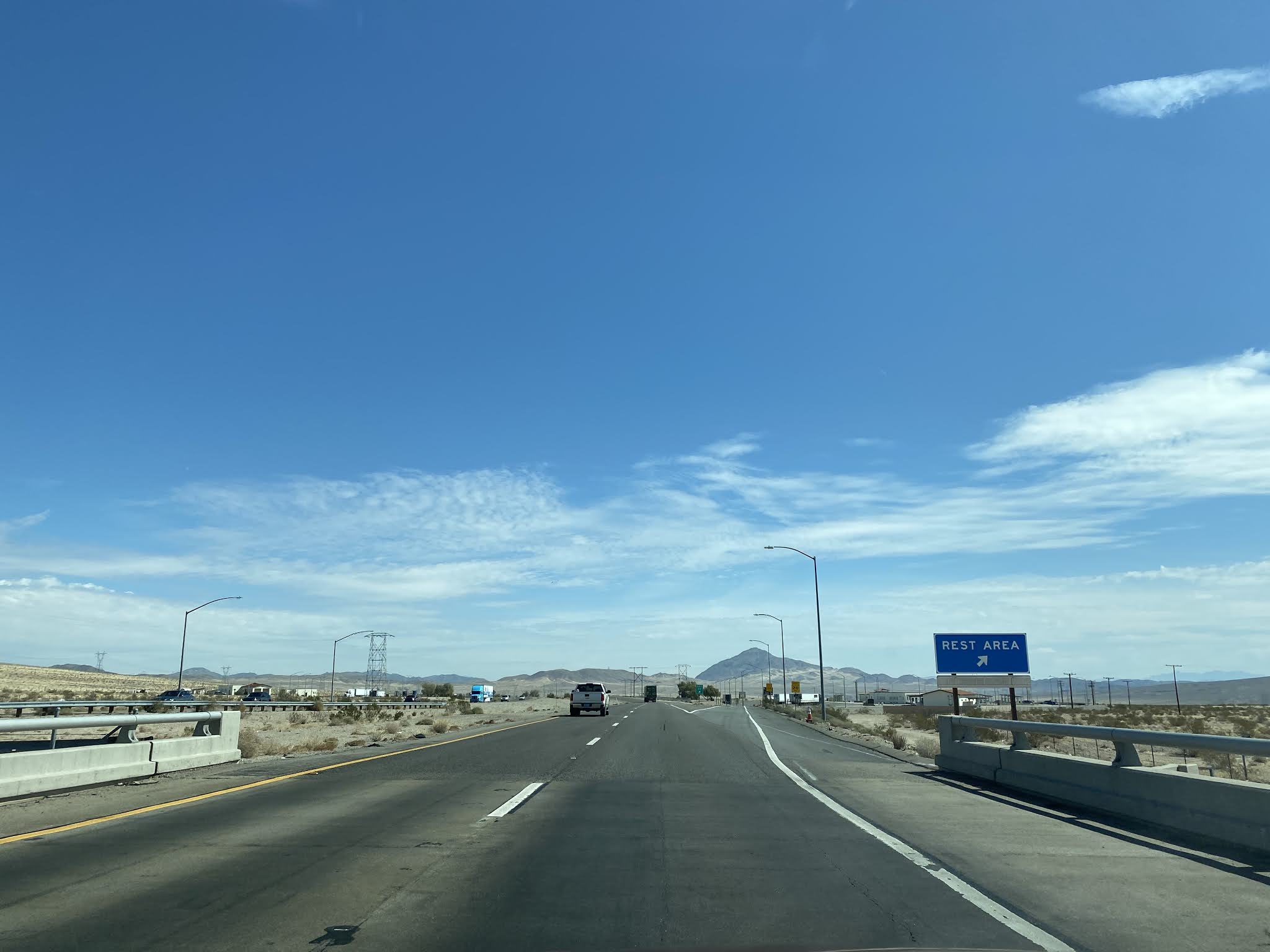 Interstate 15; the Mojave Freeway from Barstow to the Nevada State Line