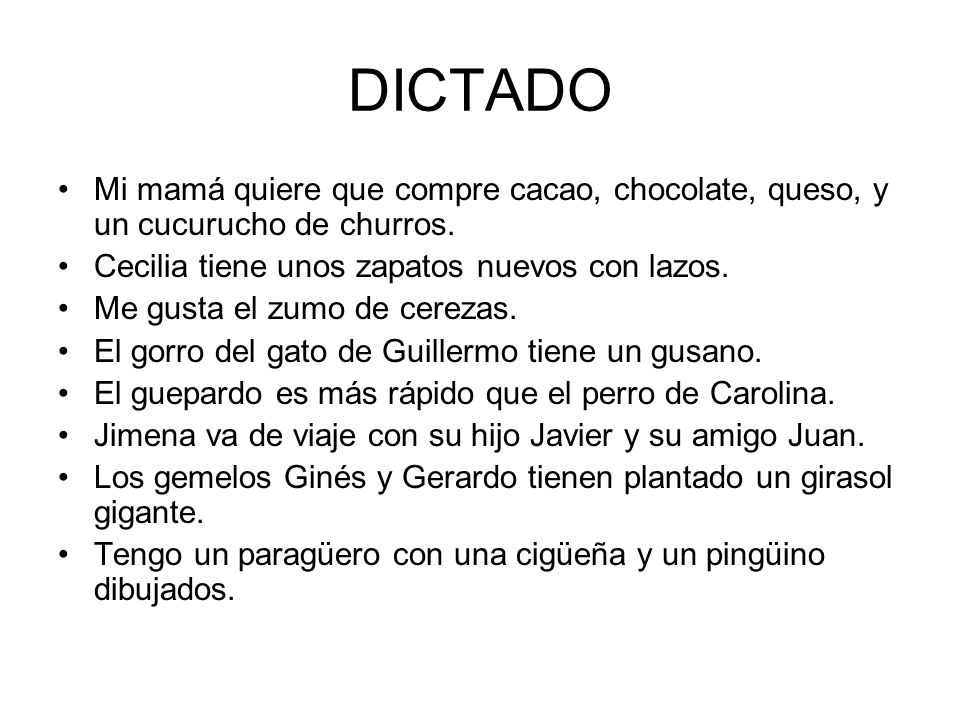 La clase de Marta: ¿CÓMO TRABAJAR LOS DICTADOS?