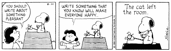the globetrotting gamine: snoopy wisdom