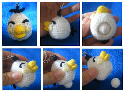 Welcome to TdcCrafts !: White angry bird and egg pattern (small)