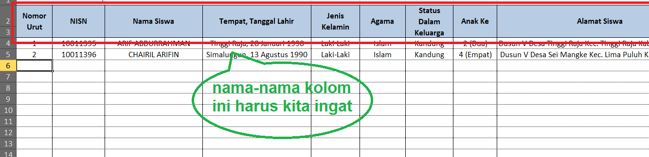 Cara Membuat Input Data Userform Dengan Vba Pada Ms Excel Misalnya Data Base Siswa