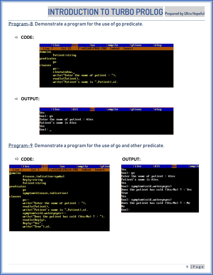 Turbo Prolog 2.0: Turbo Prolog Programming